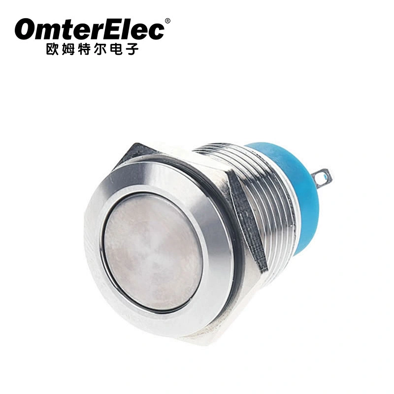 16MM solder leg flat head release off Metal Push Button