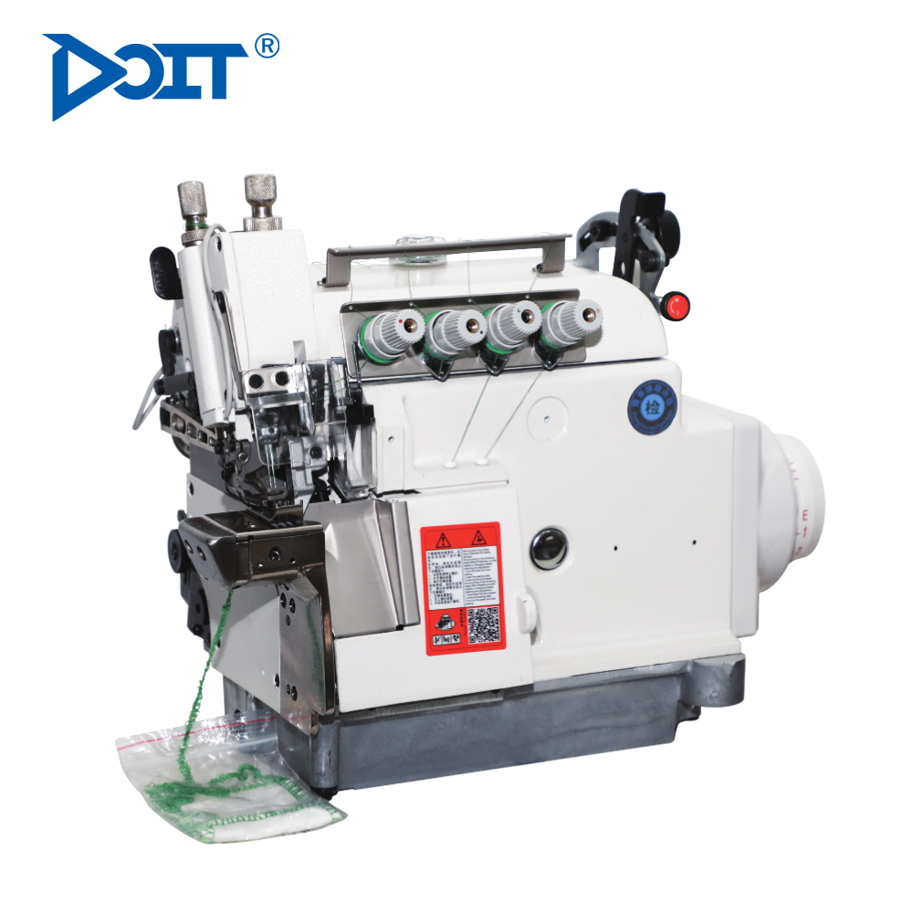 Direct drive cylinder bed 4 thread overlock sewing machine for small ...