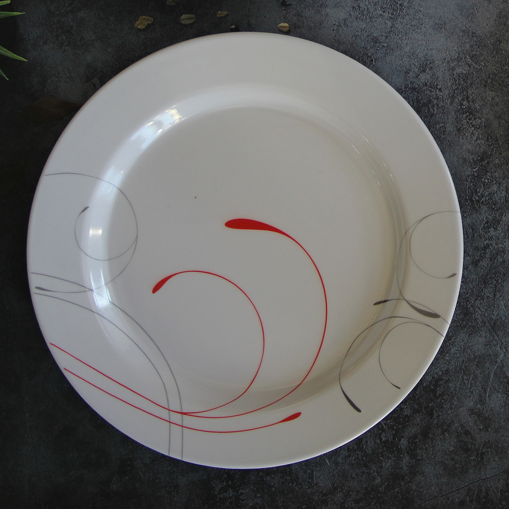 white melamine plates , wholesale - SEBEST