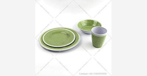 melamine dinnerware green , manufacturer, - SEBEST