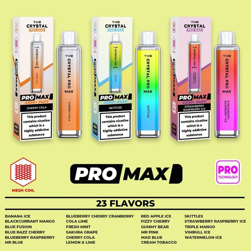 Exploring the Crystal Pro Max 4000 Puff Disposable Vape: Is It Worth ...