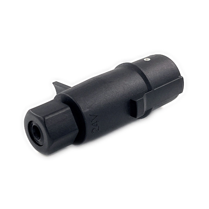 7 pin 24v Nylon Trailer Plug with Nut , 7 pin round trailer plug ...