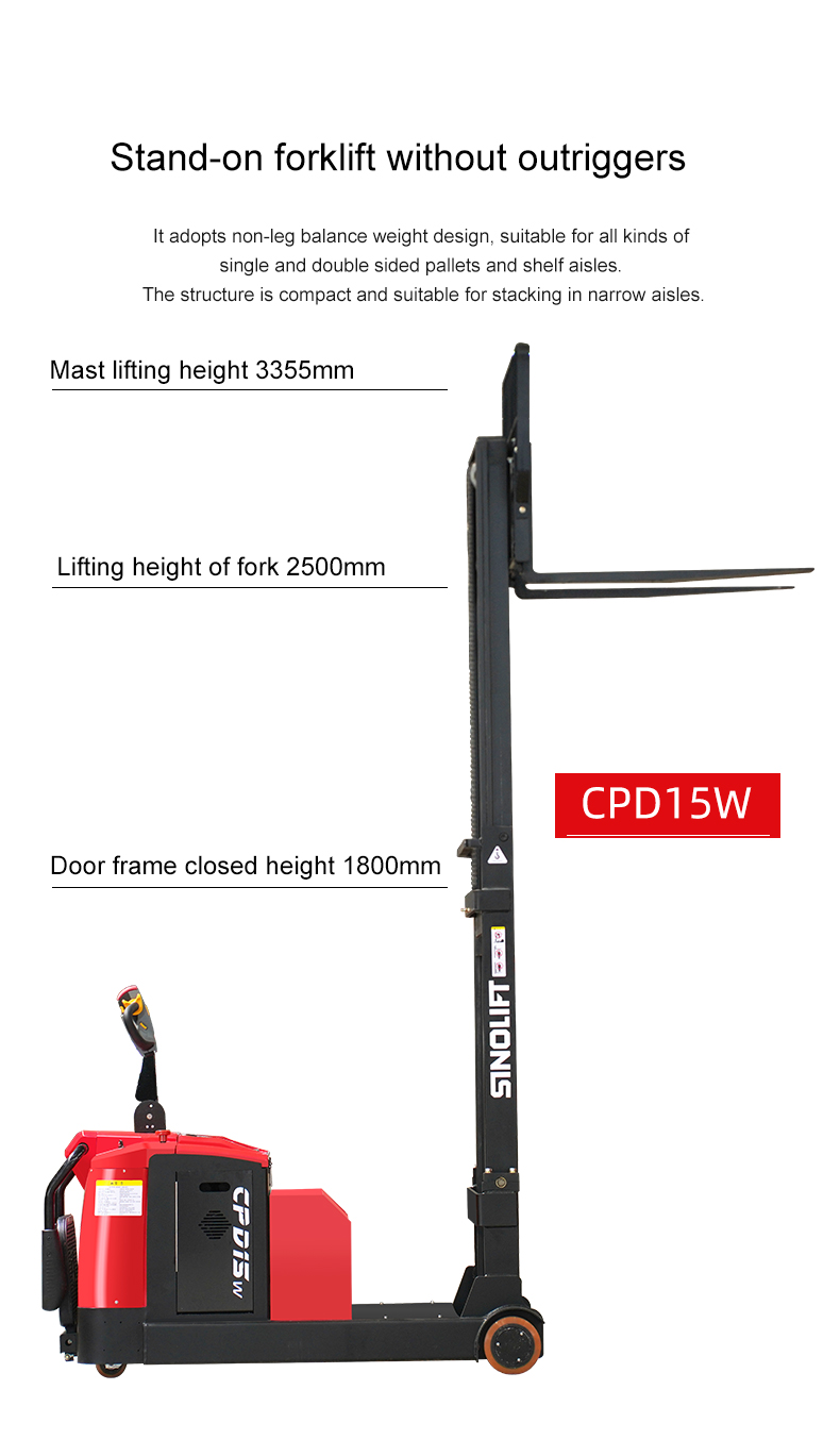 CPD10W Counterbalanced Electric Stacker , CPD15W Counterbalanced ...