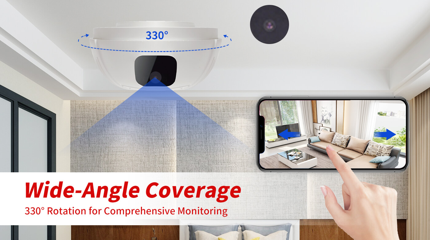 Dummy Smoke Detector Camera with 330° PAN Rotating: Advanced Security ...