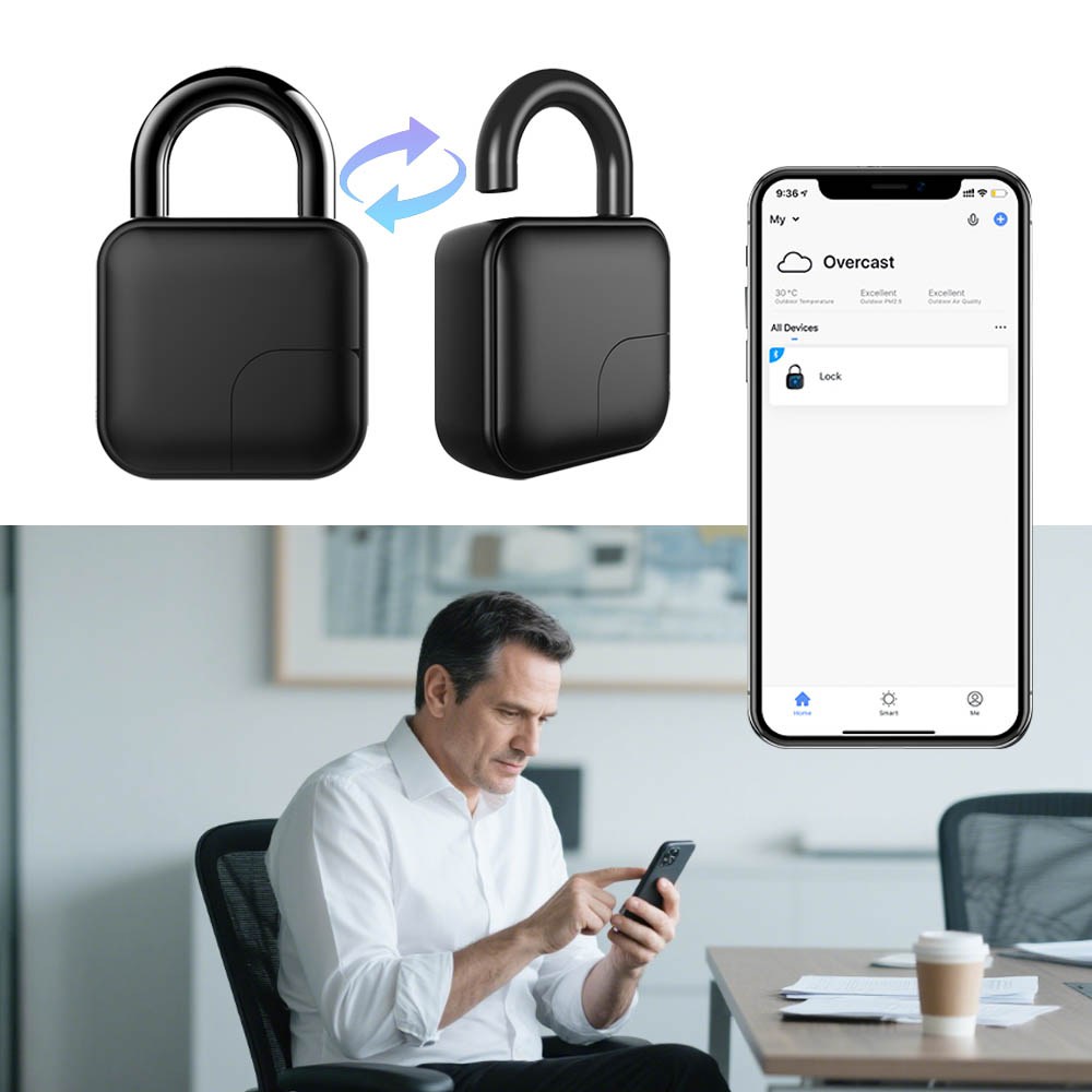 Smart Fingerprint Padlock – Keyless Security for Any Market - Eleshine