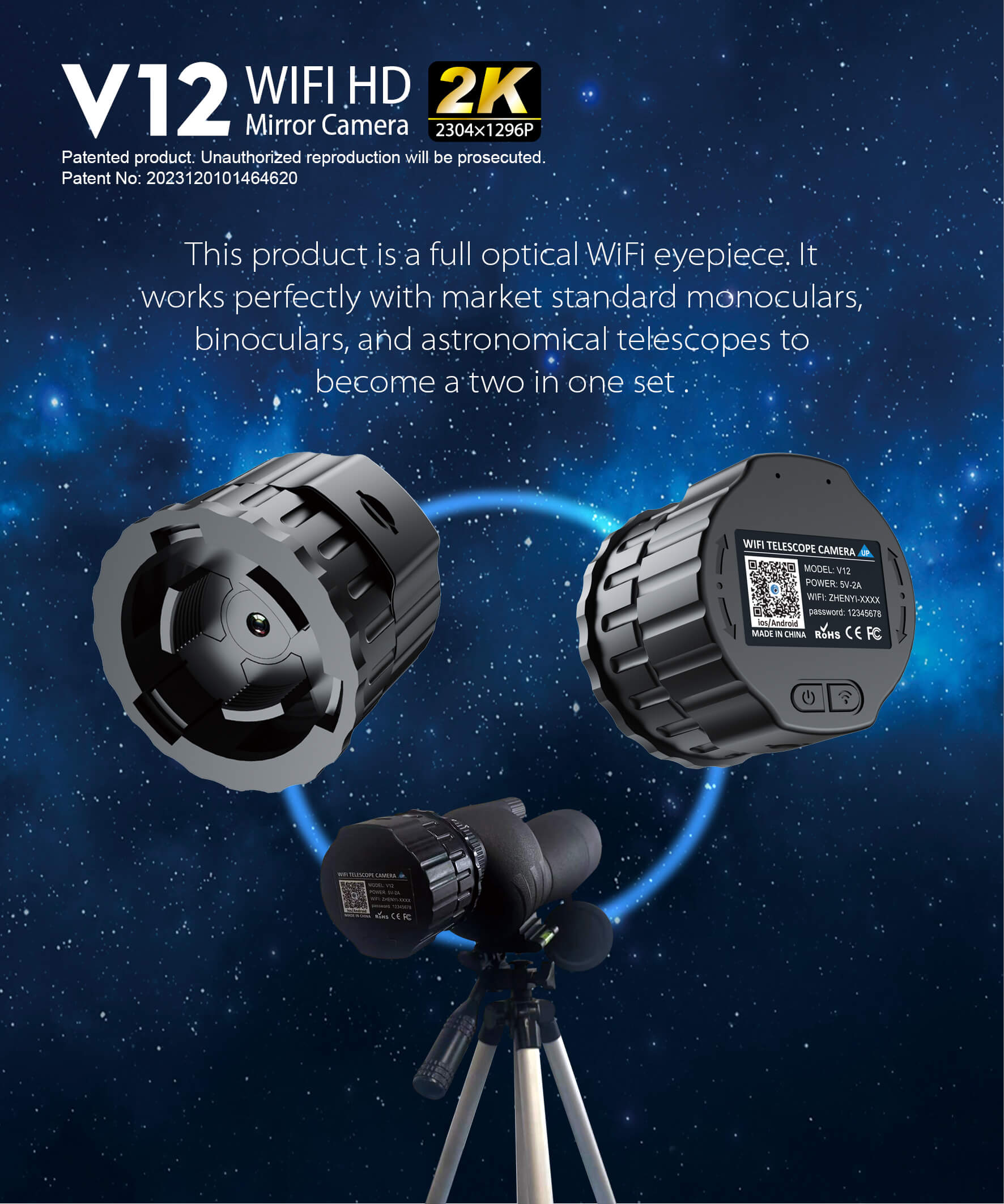 Unlock New Learning Opportunities with the 2K WiFi HD Telescope Camera - Eleshine