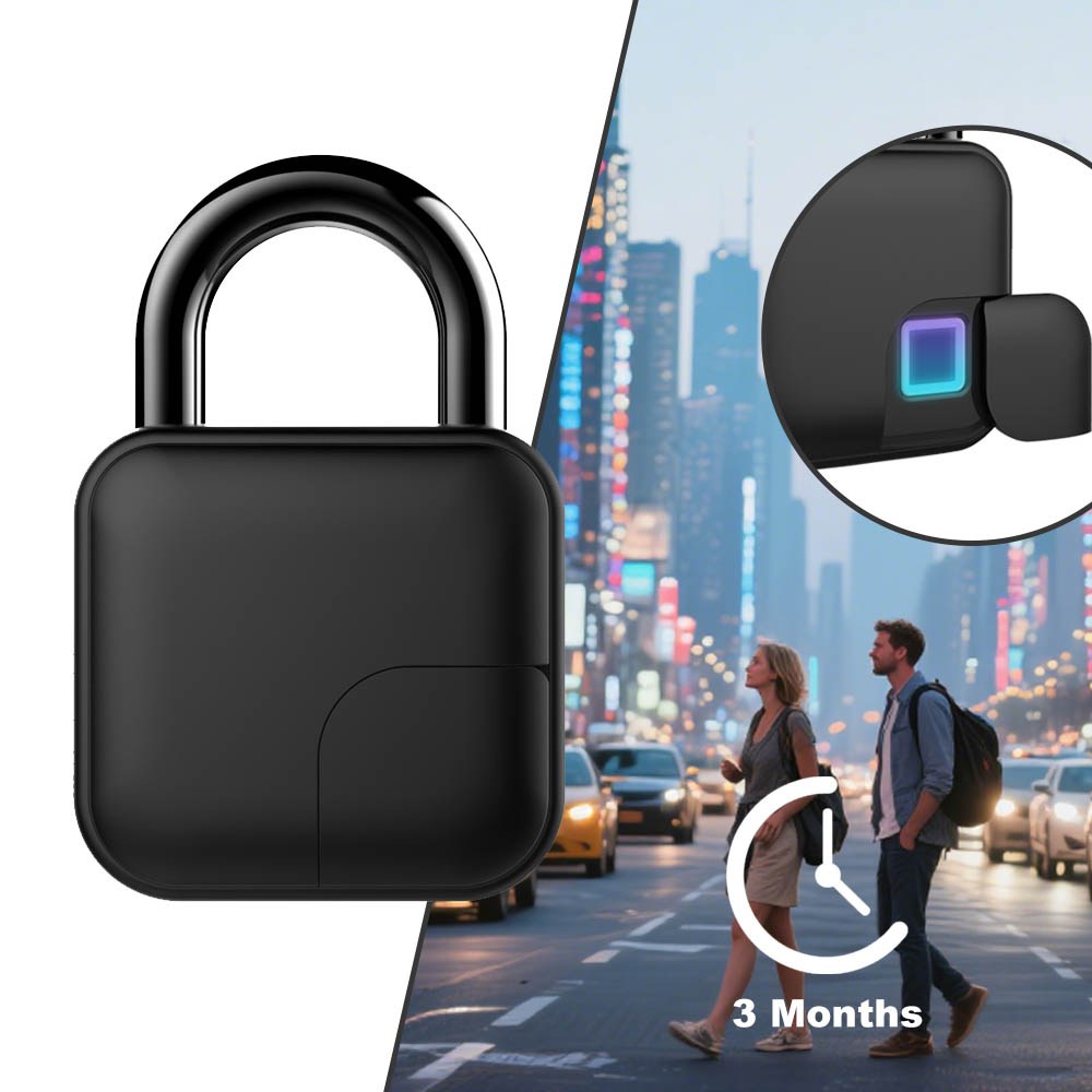 Fingerprint Smart Padlock | Biometric Keyless Security for Modern ...