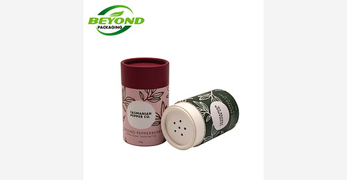 Cylinder seasoning canister spice salt power paper tube