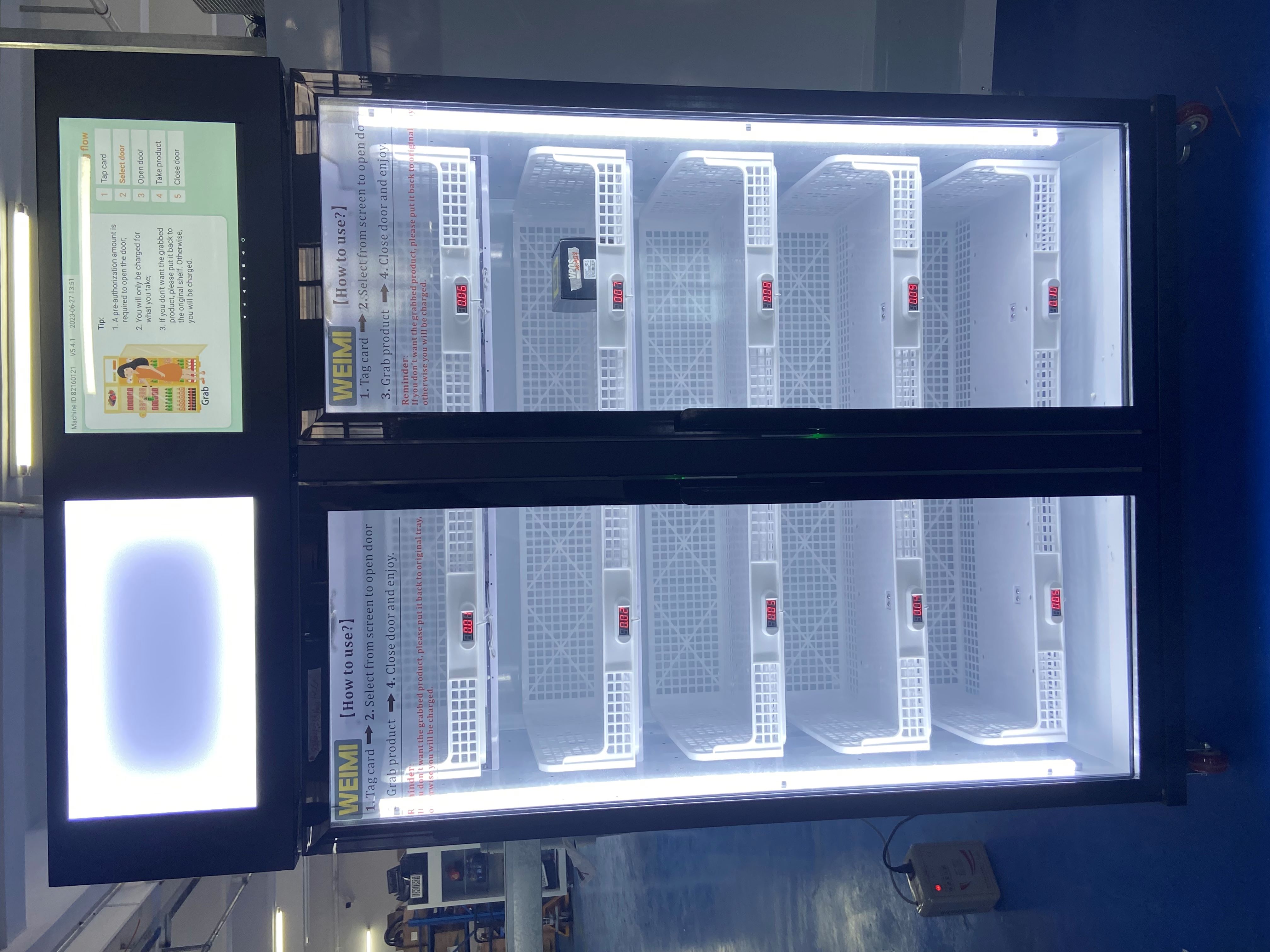 USA: Micron Double Door Smart Fridge Vending Machine to the USA ...