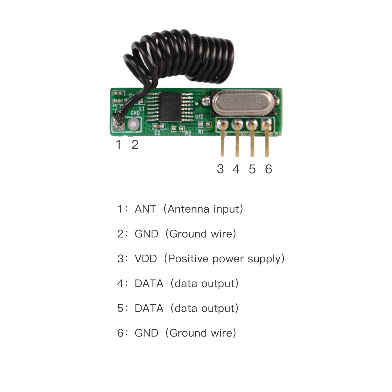 Ask Superheterodyne Wireless Receiver Module