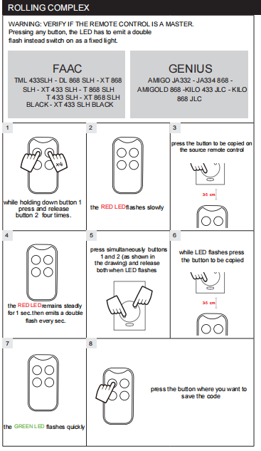 Rolling Code Copy Multi Frequency Remote Control Duplicator