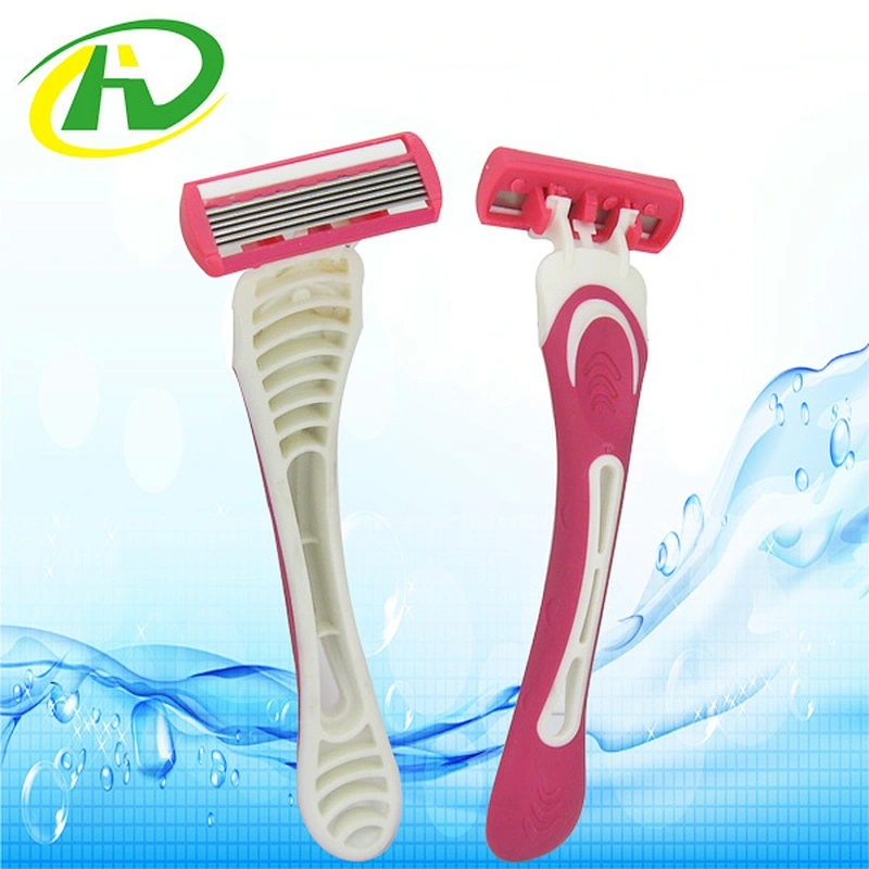 Women six blade disposable razor