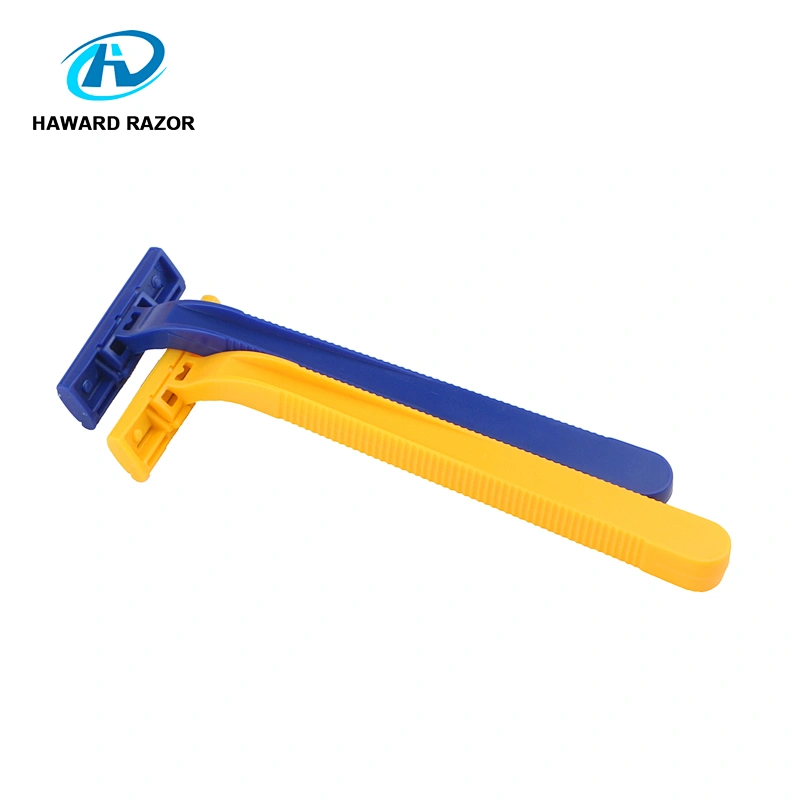 twin blade plastic disposable razor