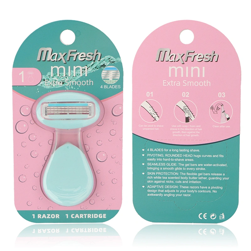 4 blade mini woman disposable razor