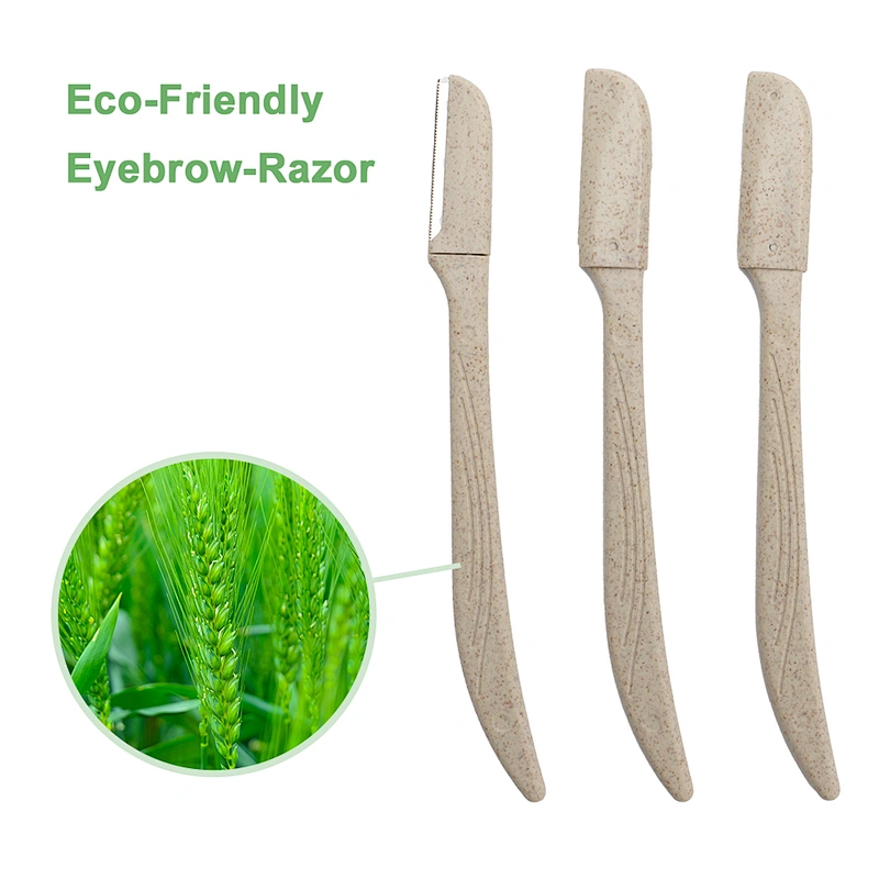 eco friendly wheat straw brow razor