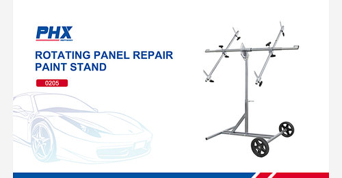 rotating panel repair paint stand