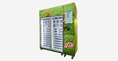 egg vending machine with cooling locker to keep fresh