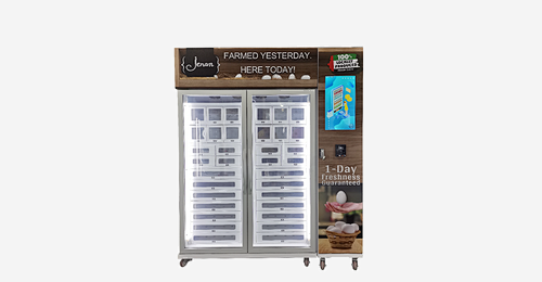 Chicken Egg Vending Machine with Custom Locker & Card Reader