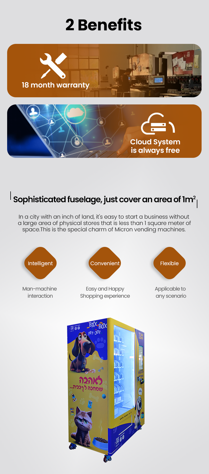 Pet Vending Machine for Dog Cat Food Snacks Wash