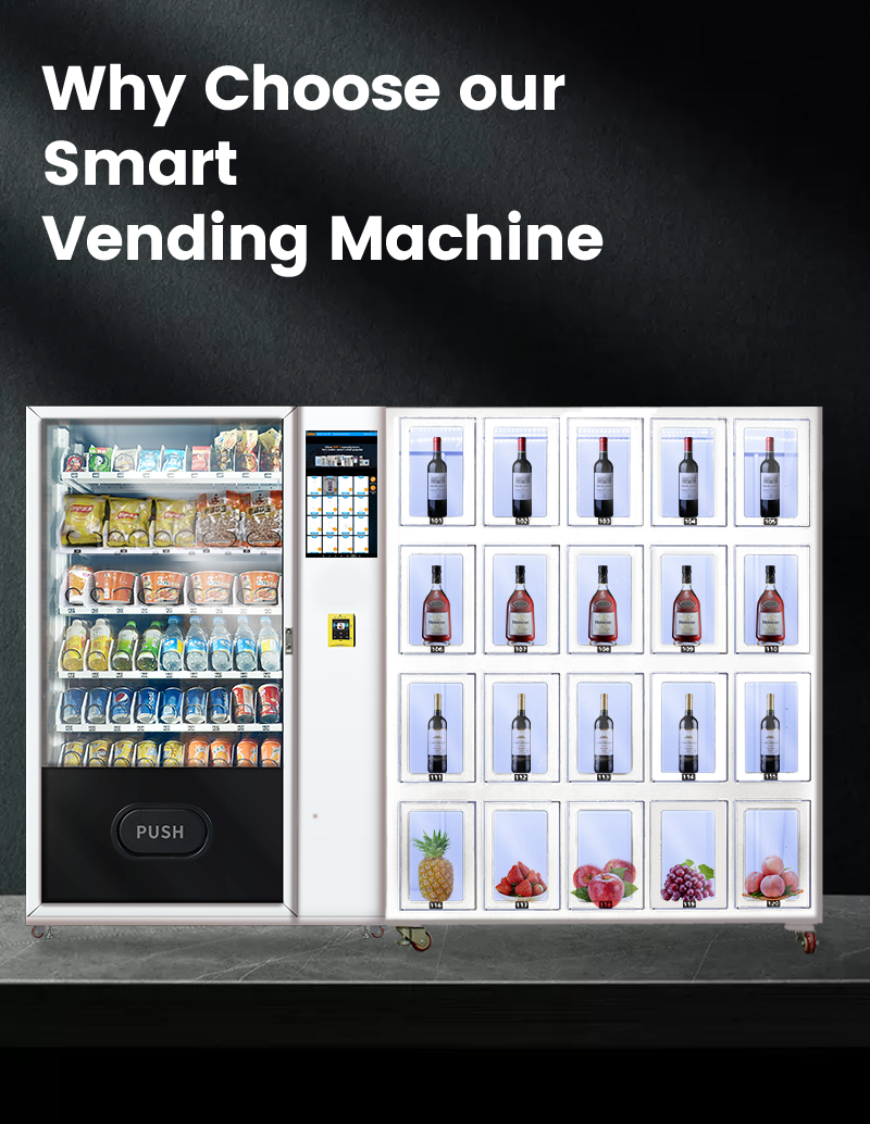 Snack, Drink, Fresh Fruit & Glass Bottled Vending Machine