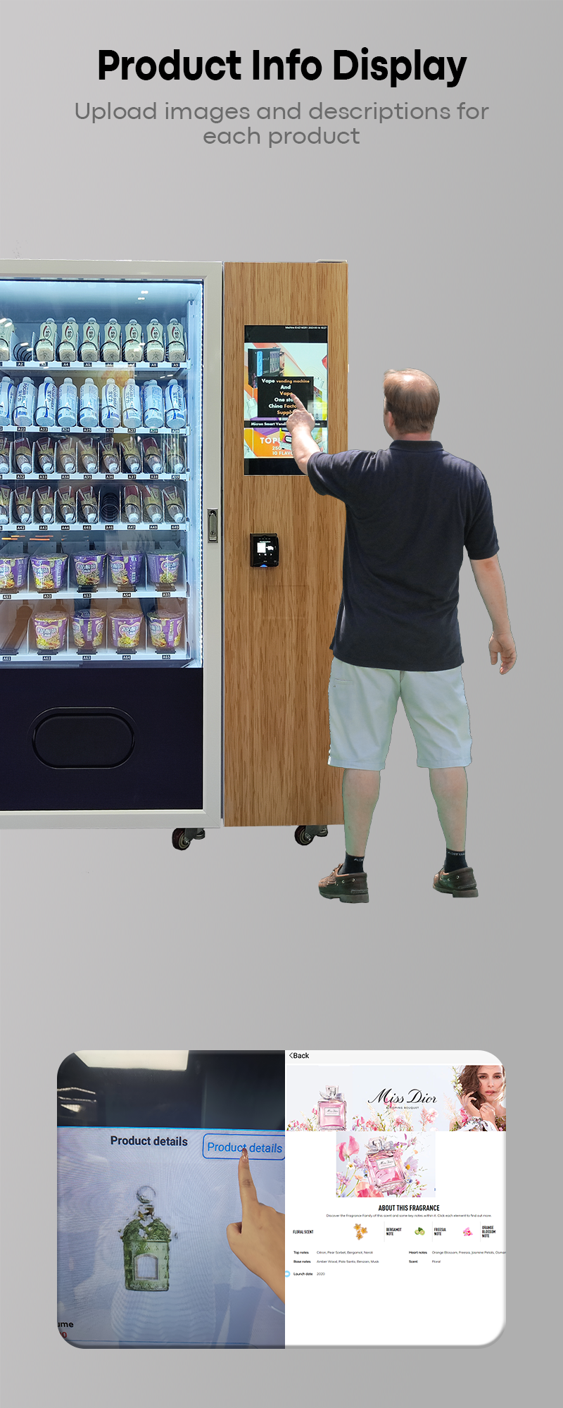 Big Capacity Snacks Drinks Combo Vending Machine