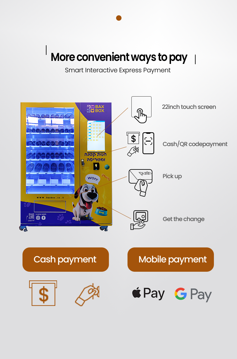 Pet Vending Machine for Dog Cat Food Snacks Wash