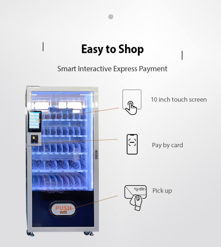 Slimline Snack Vending Machine with Card Reader for Sale