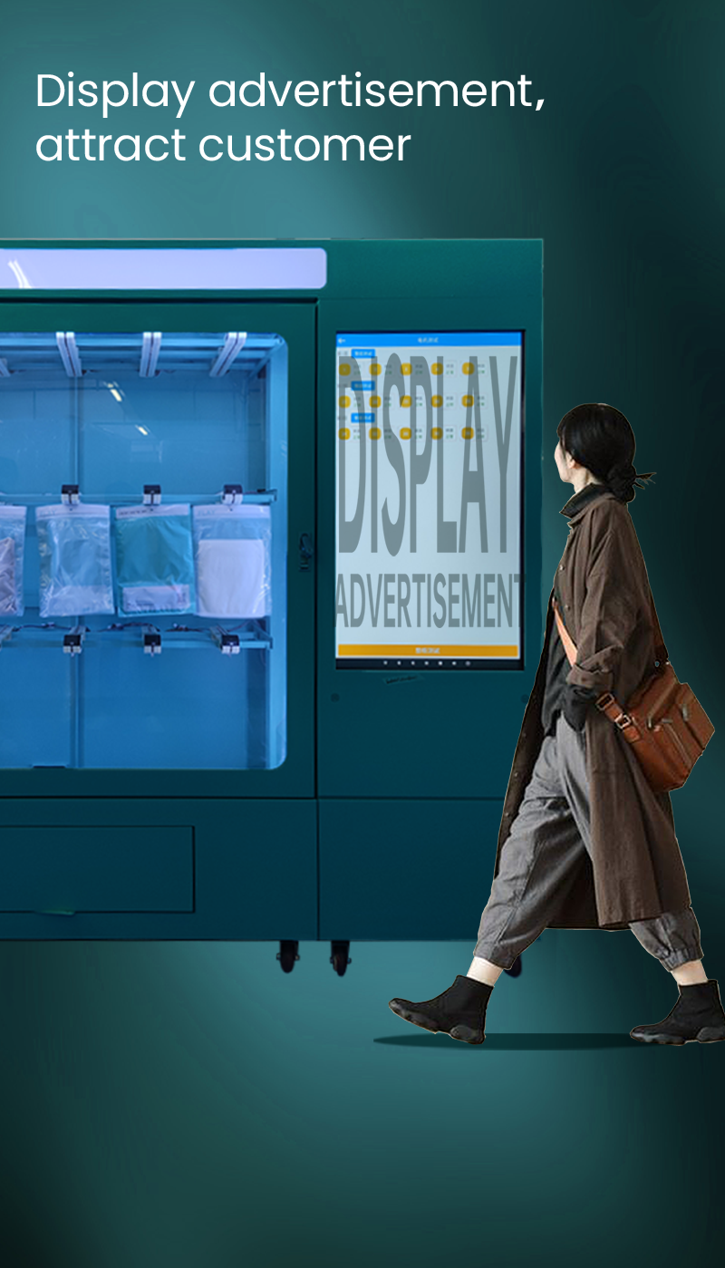 T-shirts Clothing Vending Machine Big Digital Touchscreen