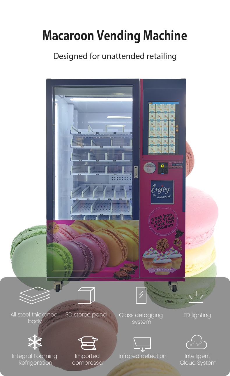 Customized Desserts Cake Macaroon Vending Machine