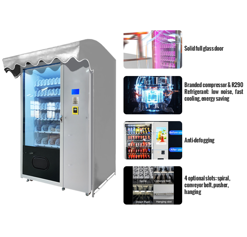 High-Security Outdoor Snack Drink Vending Machine