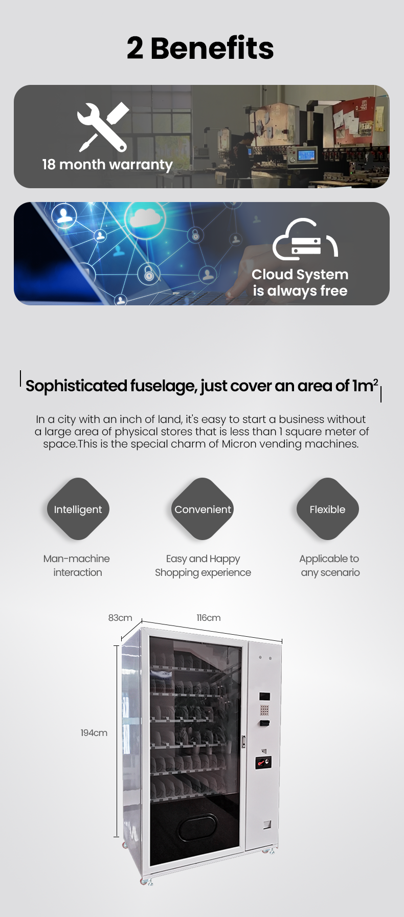 Keypad Age Verification Vending Machine for Germany