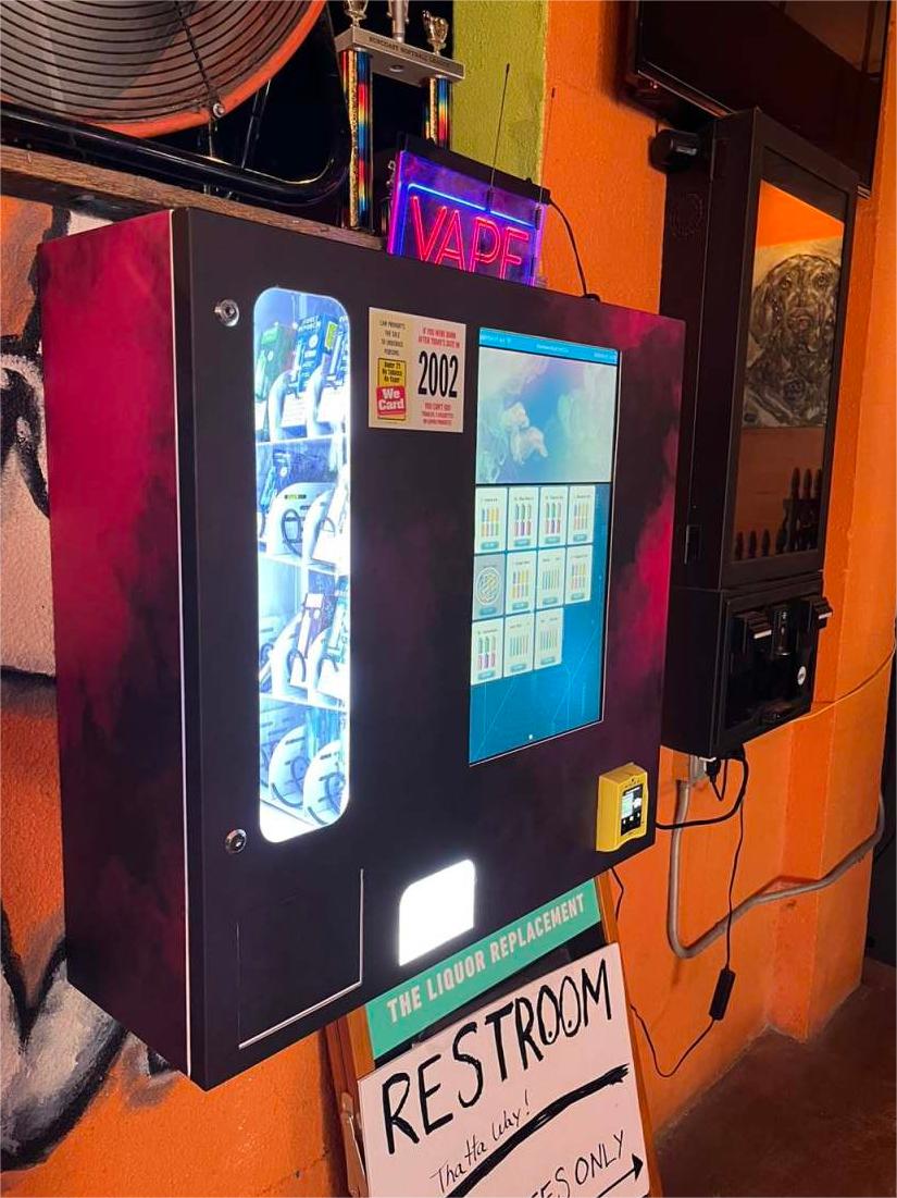 CBD Vending Machine with Age Scanner for Hemp Cannabis