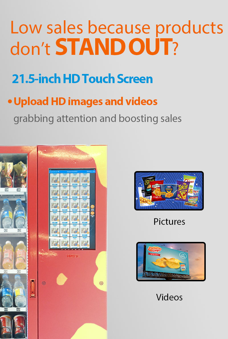 Big Capacity Smart Vending Machine for Snack Drink