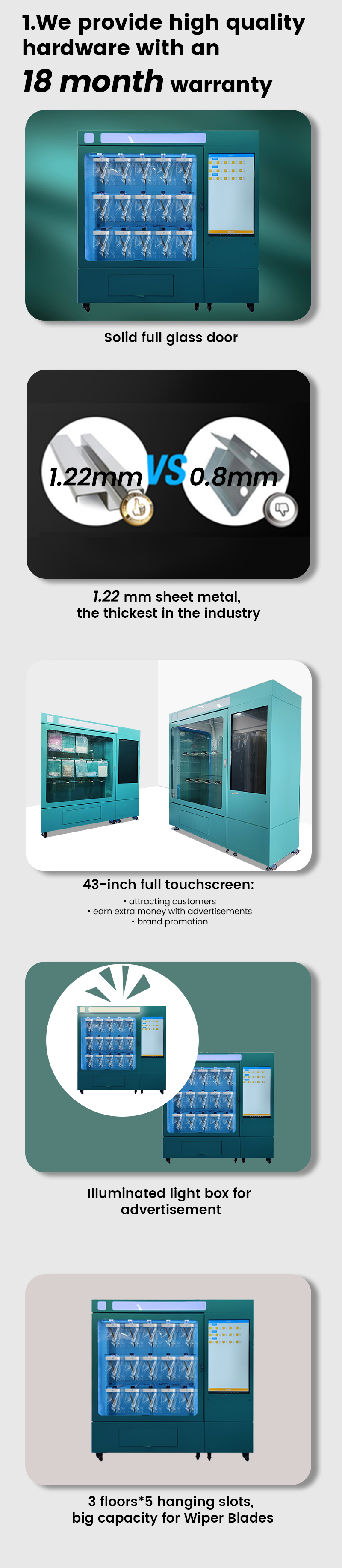 Automotive Accessories Wiper Blade Vending Machine
