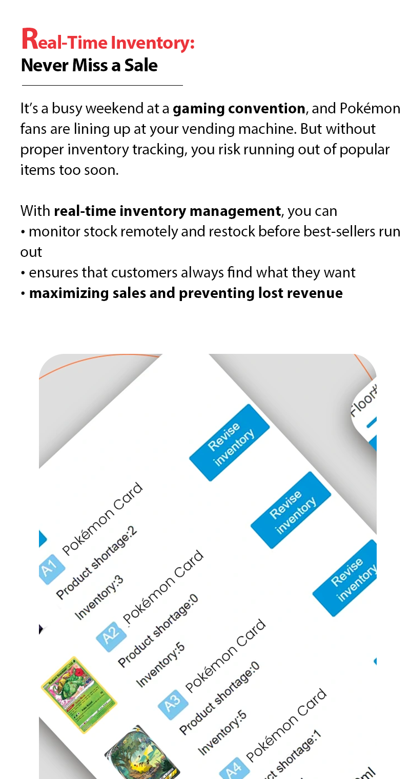 Pokémon Card Machine Booster Pack Dispenser Cashless Payment