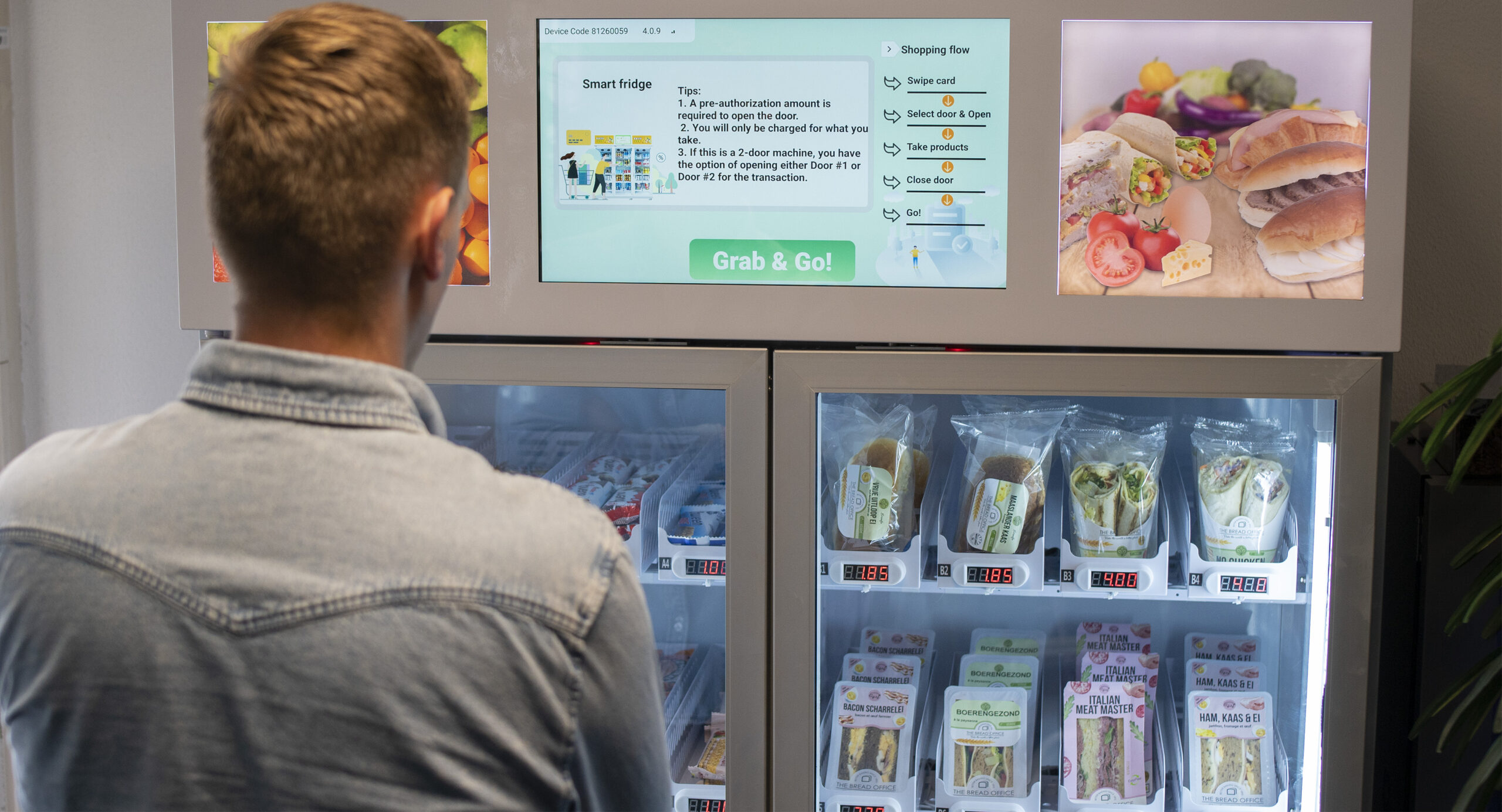 Grab n Go Smart Fridge Vending Machine Fruits Vegetables