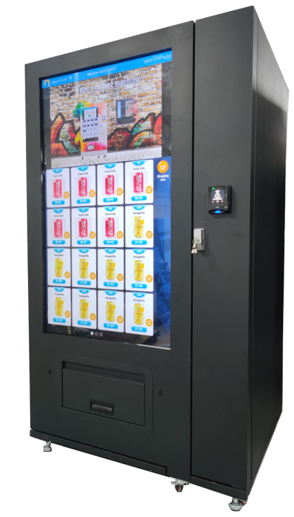 Full-screen snack drink vending machine optional payments