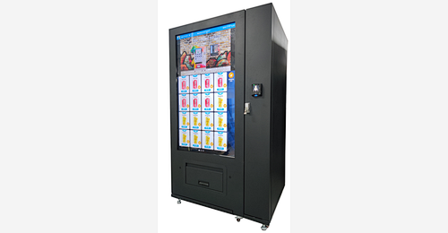 full touchscreen vending machine for snack and drink in gym