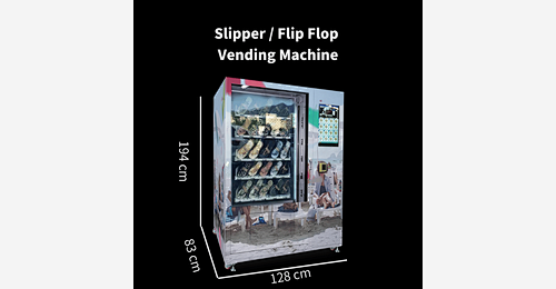 Slipper flip-flop vending machine for hotel gym