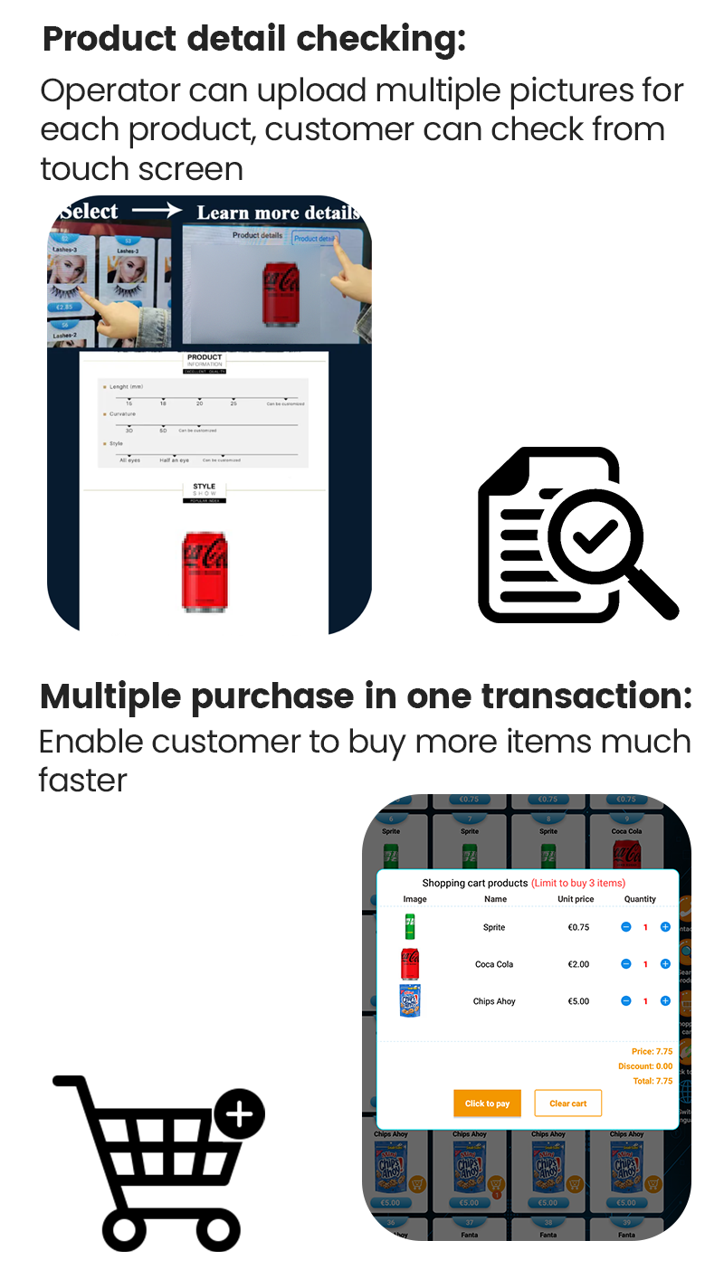 Outdoor Snacks Drinks Vending Machine with Shelter