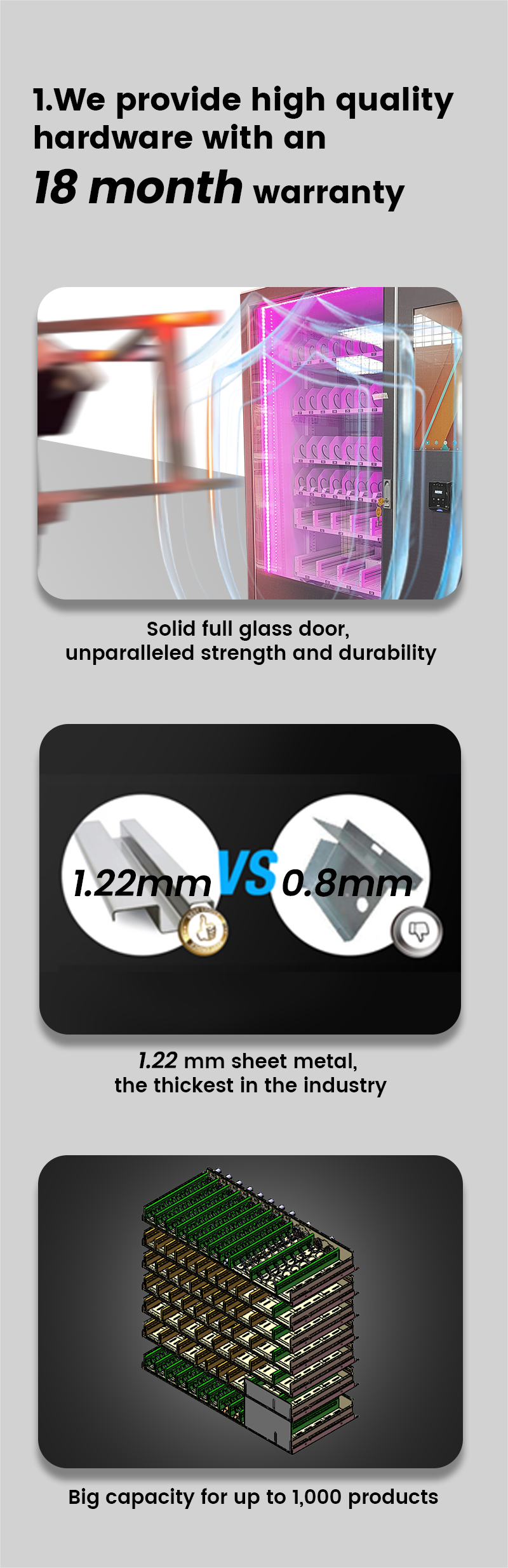 Cosmetic Beauty Vending Machine for Eyelash Skincare Makeup