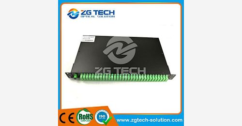 1U 19 Inch Rack Mounted 1x64 PLC Splitter Boost Speed