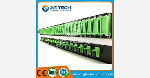 1U 19 Inch Rack Mounted 2x64 PLC Splitter
