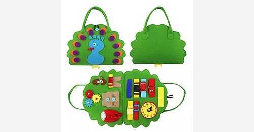 sensory montessori felt busy board|leemoland.com