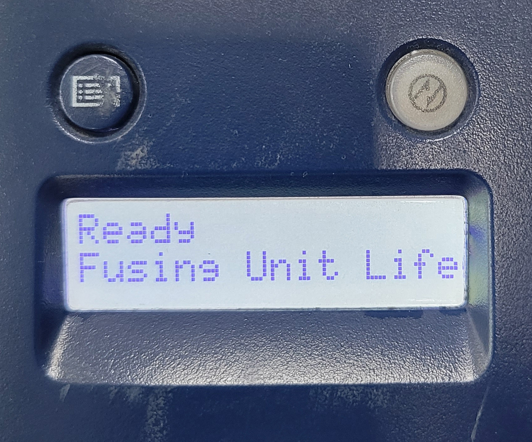 How to clear the Xerox P355d/P455d printer prompt "Replace the fuser unit"?