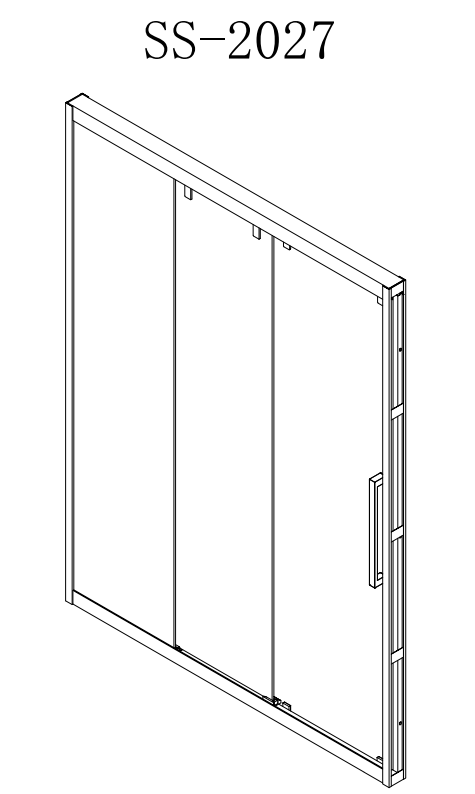 Frameless Hinged Shower Door Small Shower Enclosure | Orans.com