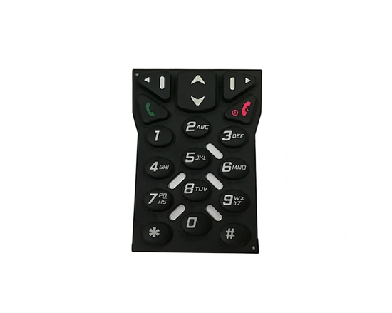 silicone rubber keypads from compression