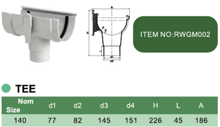 TEE , PVC , GUTTER - 公元管道（浙江）有限公司