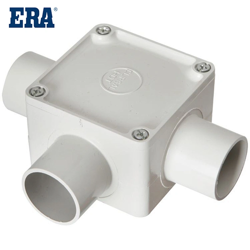 SQUARE JUNCTION BOX WITH 3WAY , PVC-U , ERA - 公元管道（浙江）有限公司