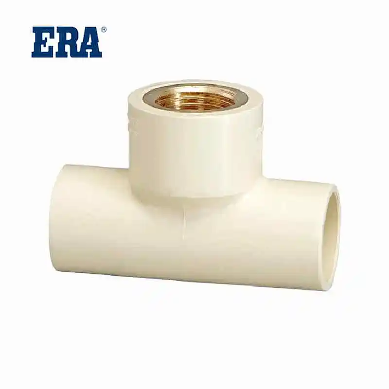 BRASS THREADED FEMALE TEE , ERA , tee with brass - 公元管道（浙江）有限公司